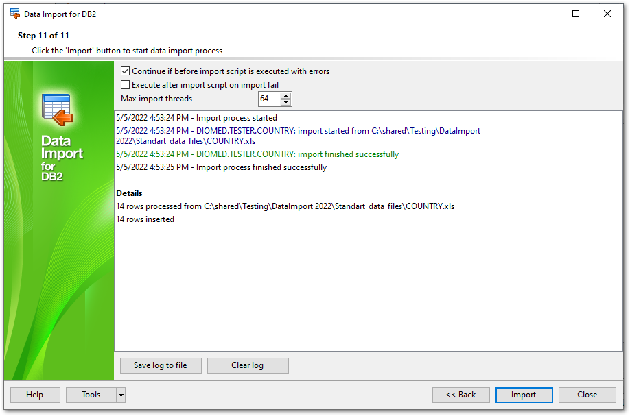 Online Documentation For Data Import For Db2 Sqlmanager